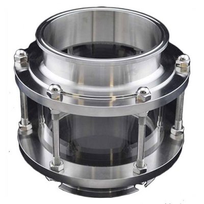 4 Inch Diameter Sight Glass with Tri Clamp Ends | Mile Hi Distilling