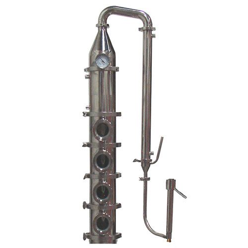 16 Gallon Stainless 4 Inch Mile Hi Flute - 4 Sections | Mile Hi Distilling