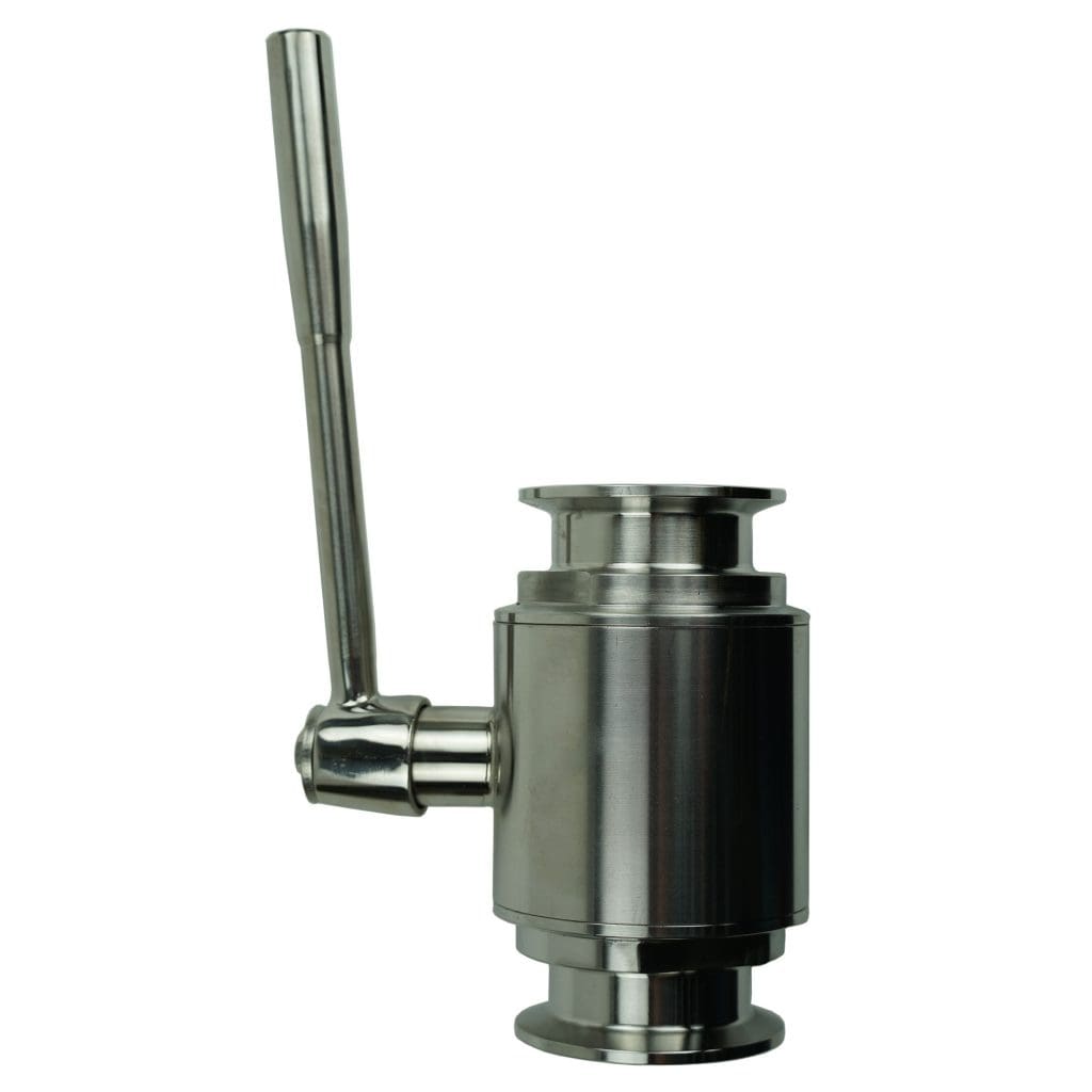 90 Degree Elbow with 1" Hose Connecter to 1 1/2" Tri Clamp With Tri ...